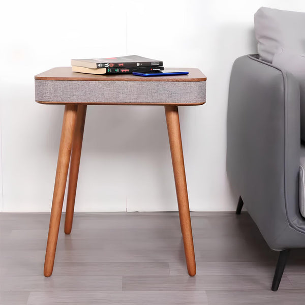 Smart Coffee Table with HIFI Bluetooth Speaker Wireless Charging Side ...